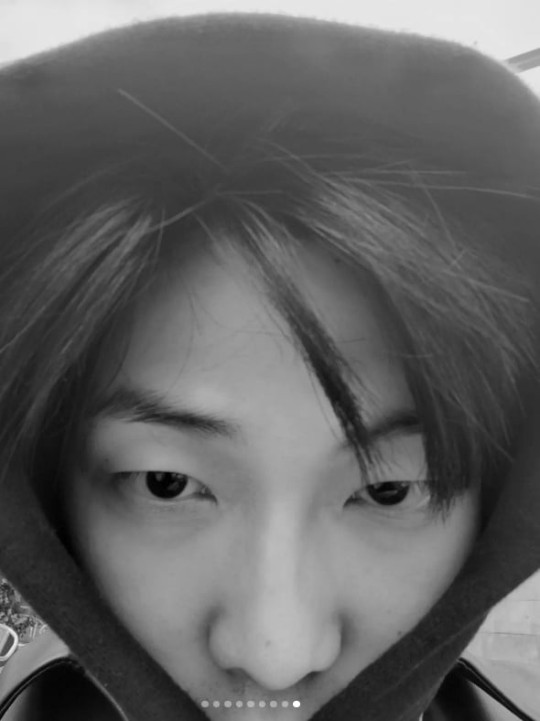 BTS RM, laugh at the sample of the wrong selfie.